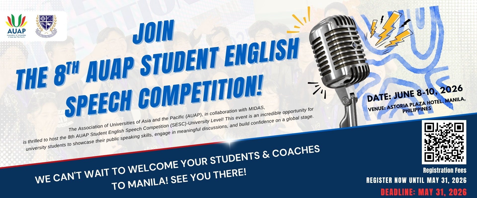 Join the 8th AUAP Student English Speech Competition! | AUAP